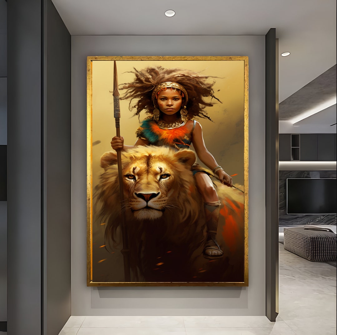 African Themed Wall Art, Afrocentric Art, African Culture Wall Art ...