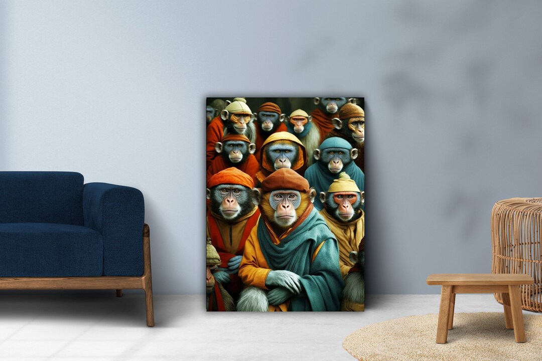 Dressed Monkeys, Monkey People Wall Art, Executive Monkeys, Monkey ...
