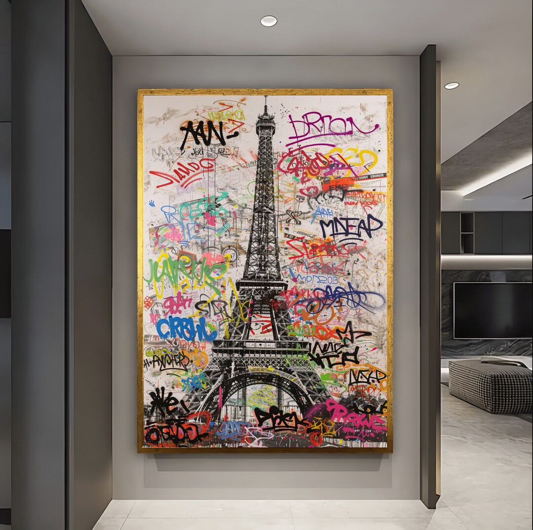 Banksy Artwork Eiffel Tower Art Street Art French Culture Art Graffiti ...