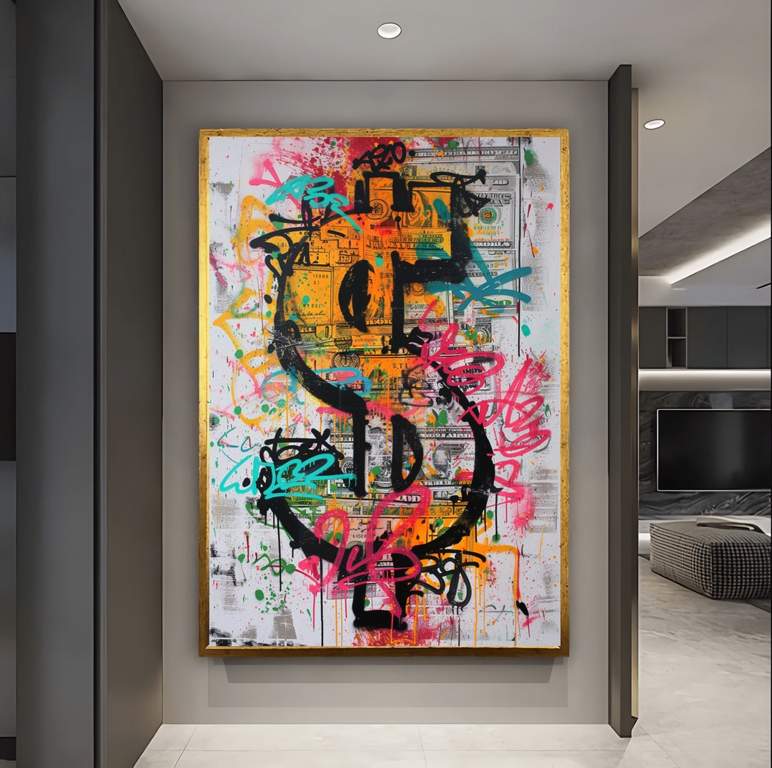 Dollar Art, Money Art Motivation Art İnterior Decor Wall Hangings Large ...