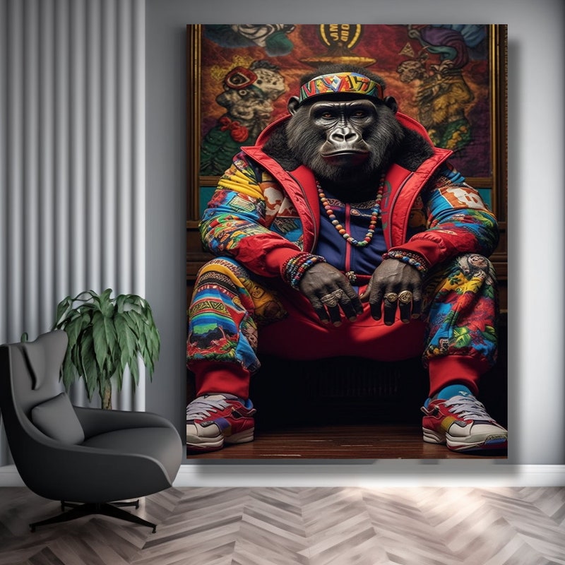 Gorilla Print - Etsy