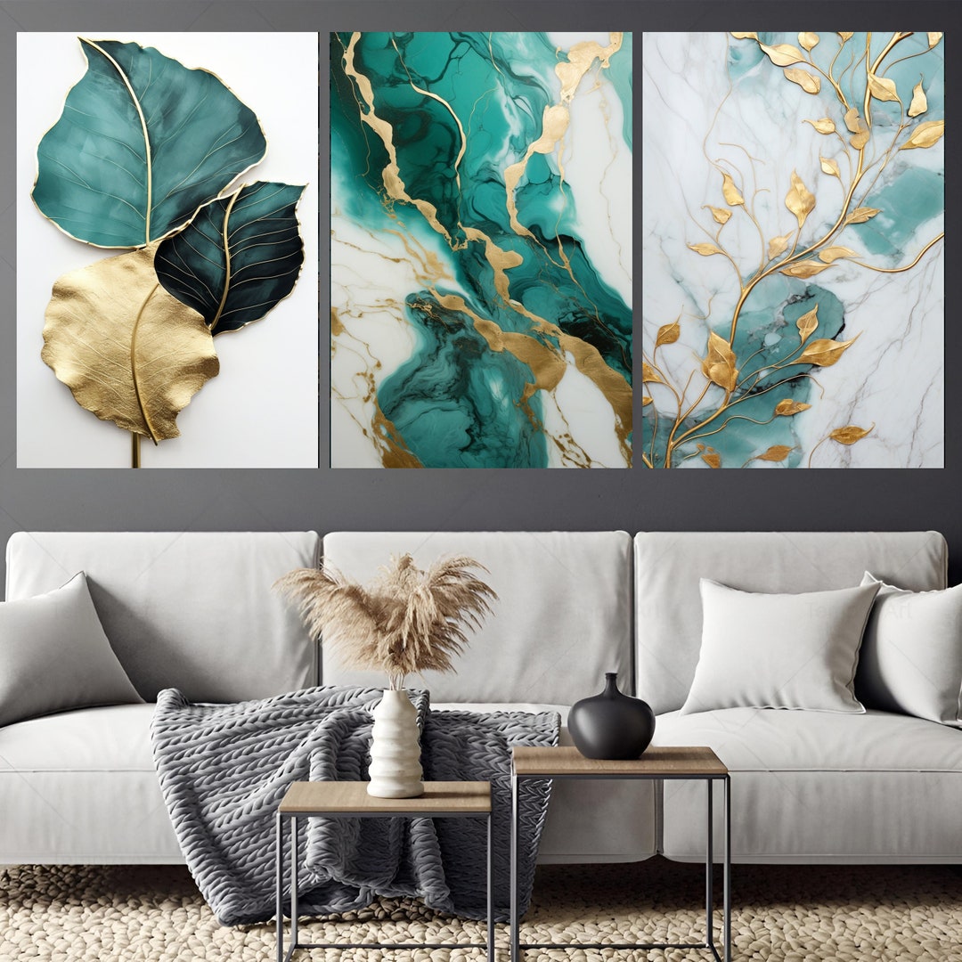 Floral Marble Wall Decor, Abstract Marble Wall Art, Floral Wall Art ...