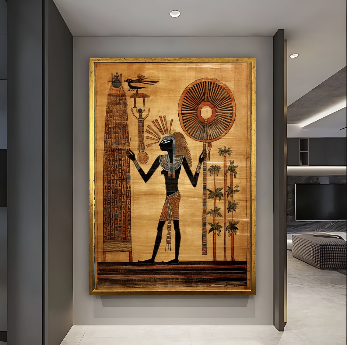 Sun God RA Wall Decor Egyptian God Wall Decor Egyptian - Etsy