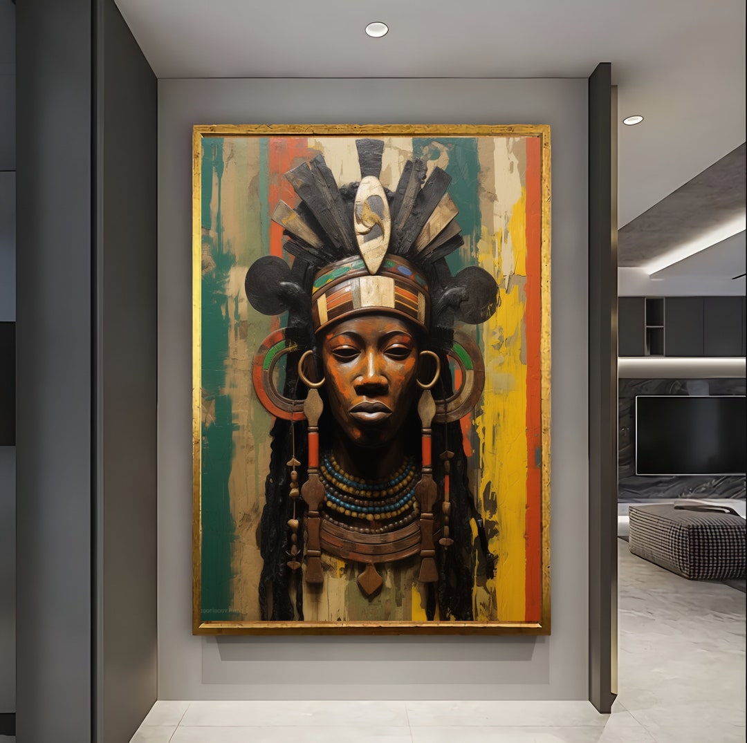 African Symbol Tribe Wall Decor, African Tribe Wall Art, African ...