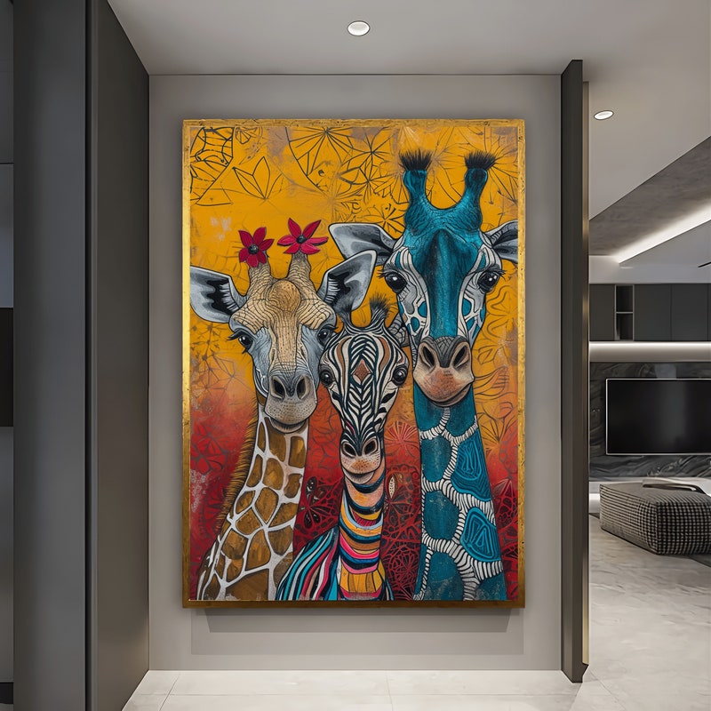 Abstract Animal Art - Etsy
