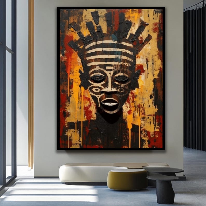 African Abstract Art, African Gods Art, American Culture Art, Gift for ...