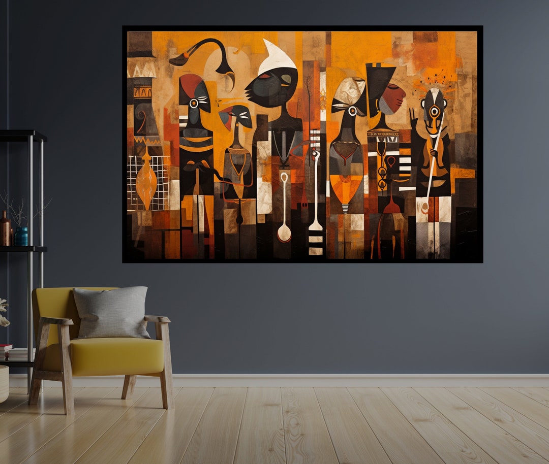 Abstract African History, African Symbols, African Mural, Wall Signs ...