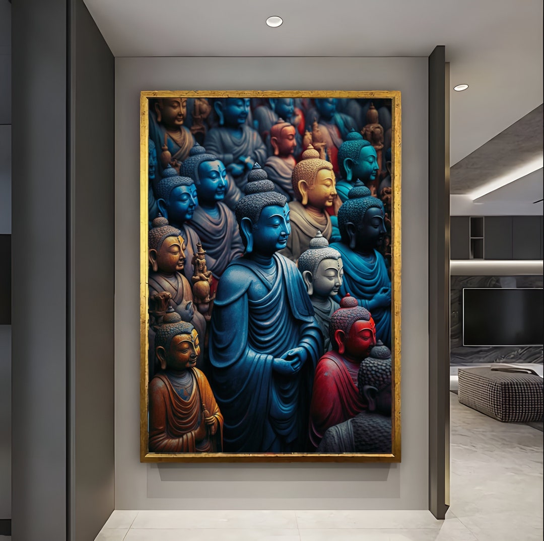 Buddha Framed Print Wall Art, Asian Wall Art, Buddha Wall Art, Buddha ...