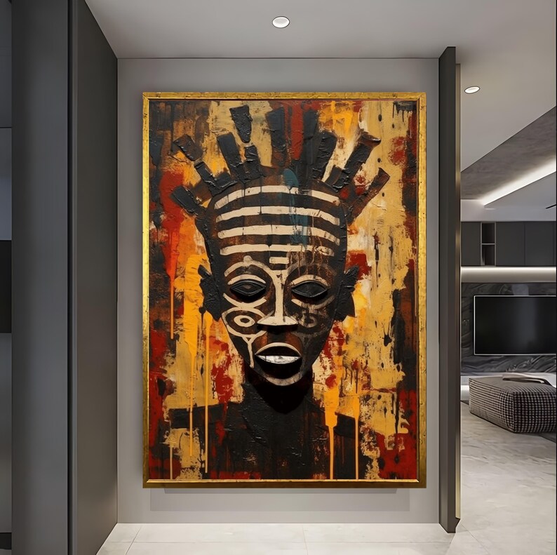 African Abstract Art, African Gods Art, American Culture Art, Gift for ...