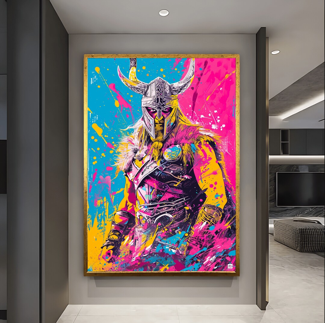 Viking Wall Art Vikings Decor Warrior Wall Art Valhala Wall Decor ...