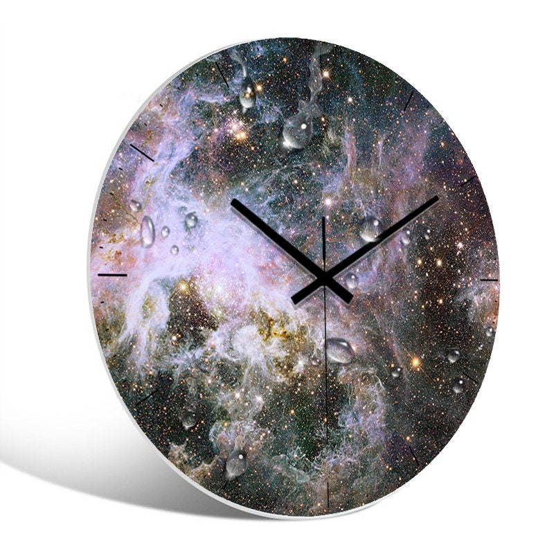Wall Clock Space Stars Clock Gift Decorative Wall Clock - Etsy