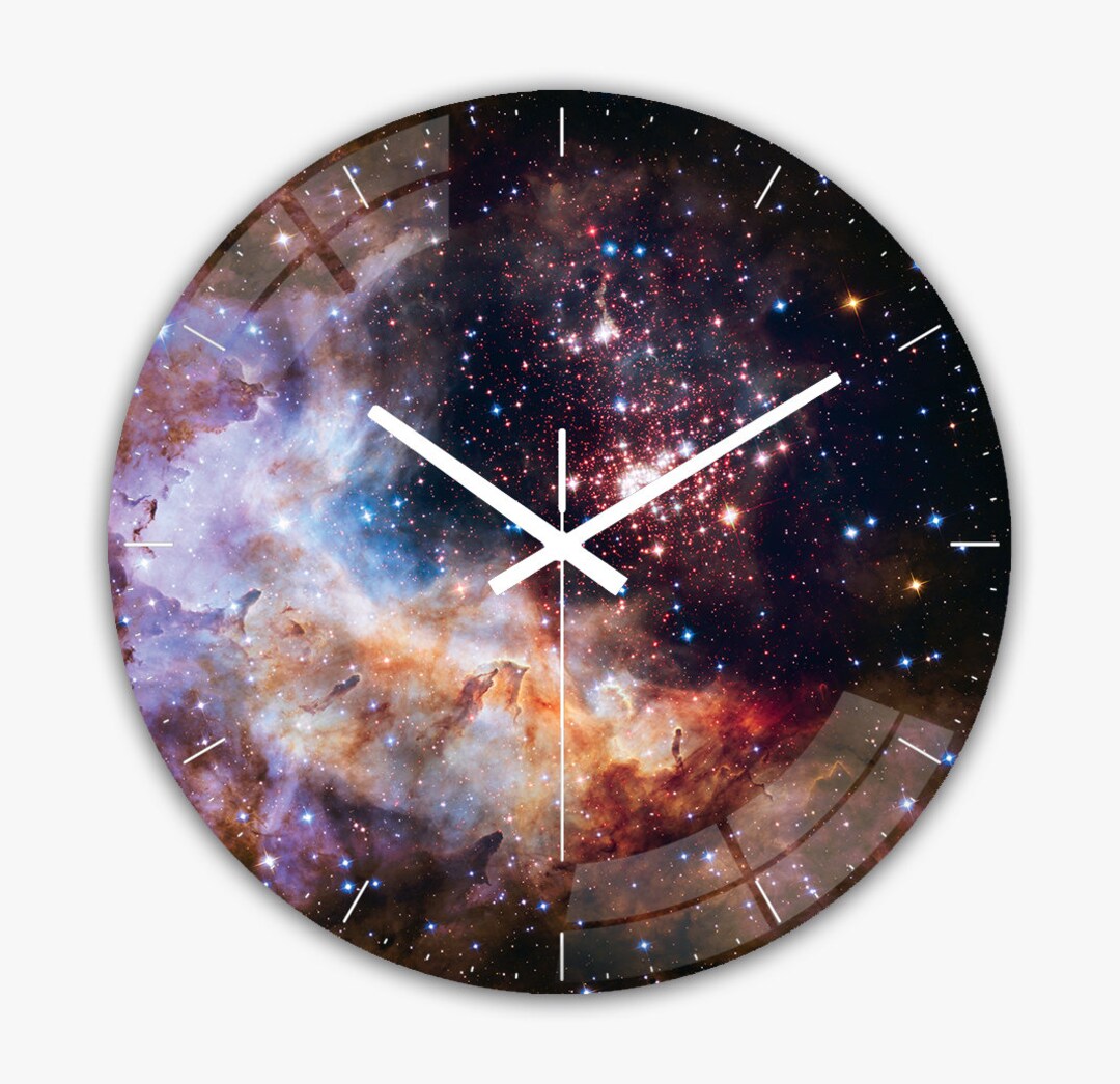 Personalized Wall Clock Space Stars Clock Gift Decorative Wall Clock ...