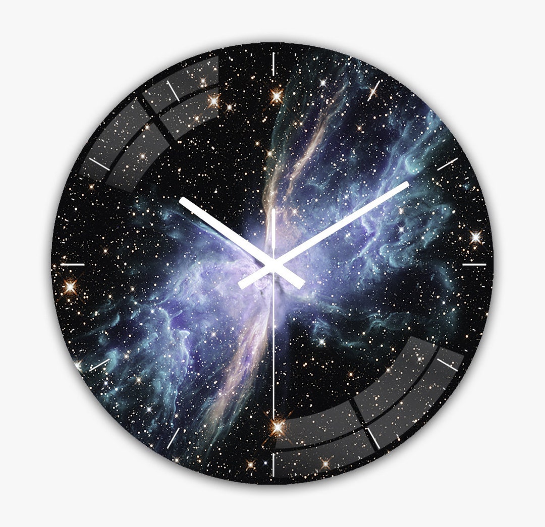 Personalized Wall Clock Space Stars • Clock Gift • Decorative Wall ...