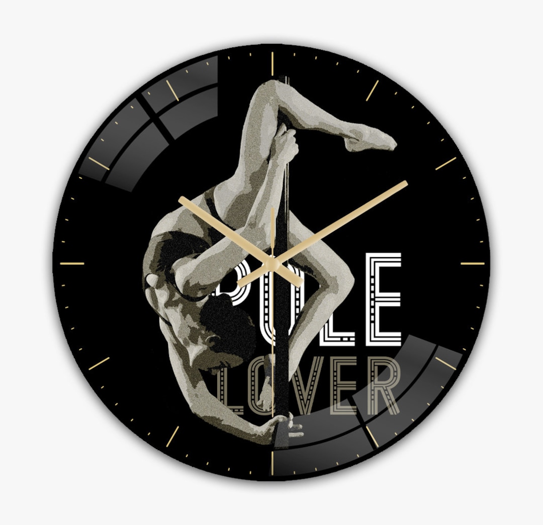 Pole Dance Wall Clock Pole Dance Clock Gift Pole Dance Gift Pole Dance ...