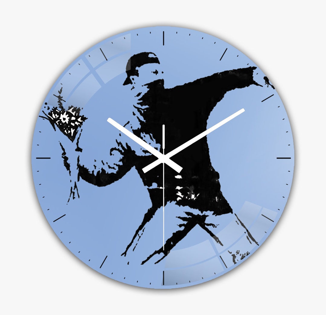 Personalized Wall Clock Banksy Clock Gift Decorative Wall Clock Cool ...
