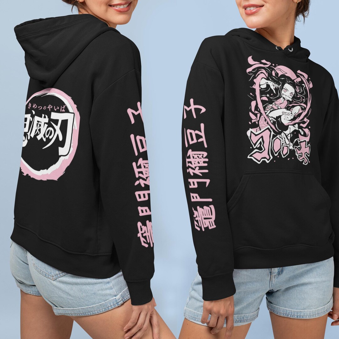 Nezuko Kamado Hoodie - Demon Slayer Anime Sweatshirt - Demon Slayer ...