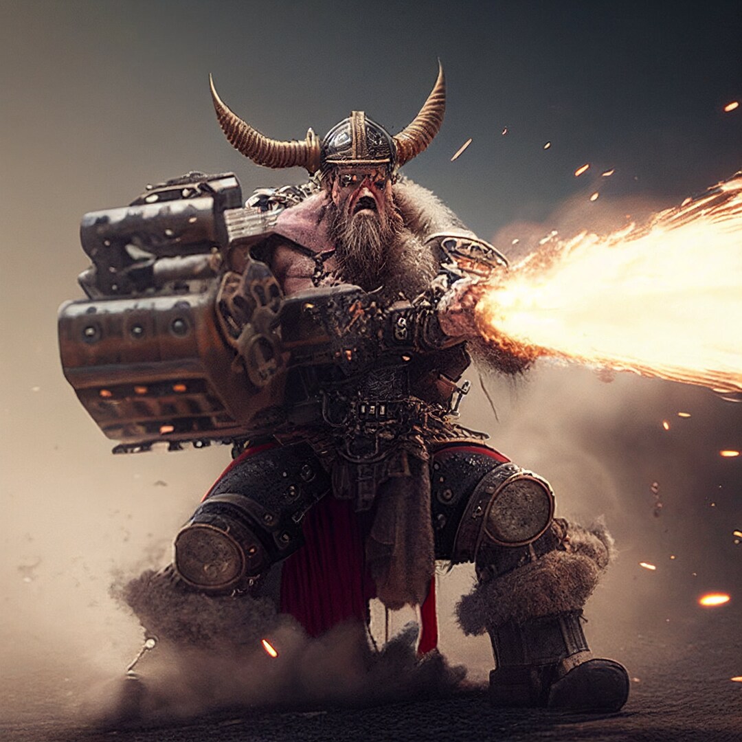 Freeriderfury Viking Machine Gun 1 - Etsy