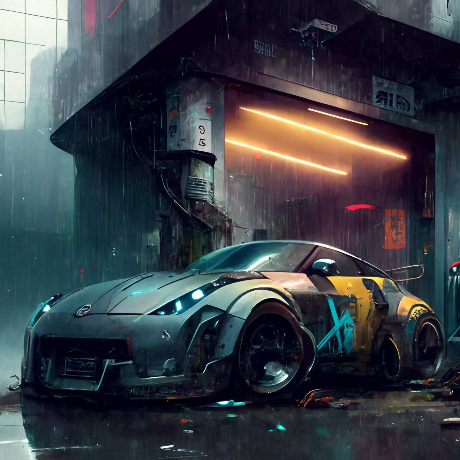 Freeriderfury Nissan 350z Cyber Punk 1 - Etsy