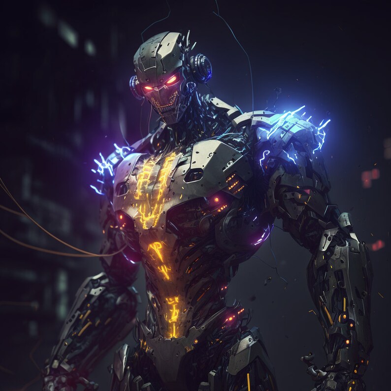Freeriderfury Cyberpunk Robot 2 - Etsy