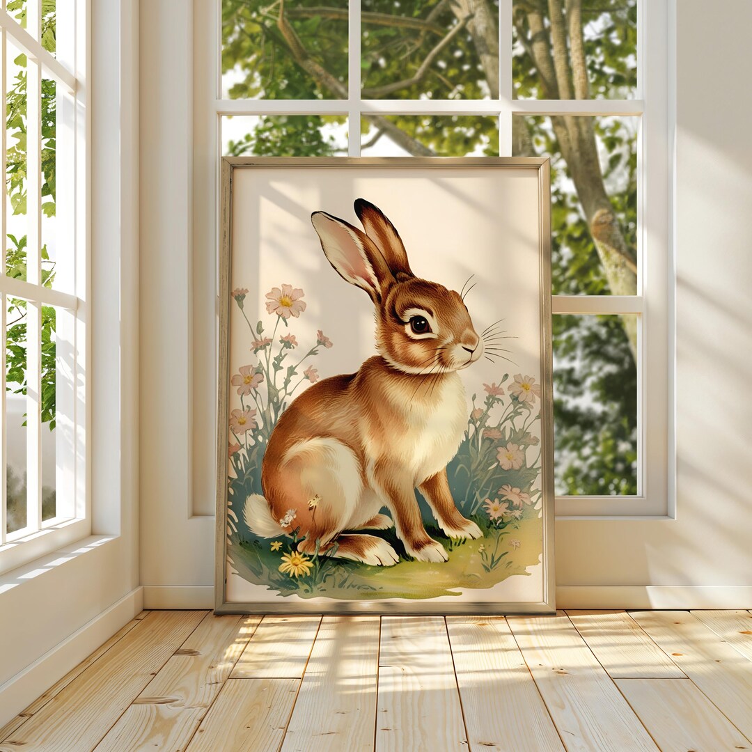 30+ Vintage Easter Bunny Art Collection Adorable Bunny Cute Easter ...