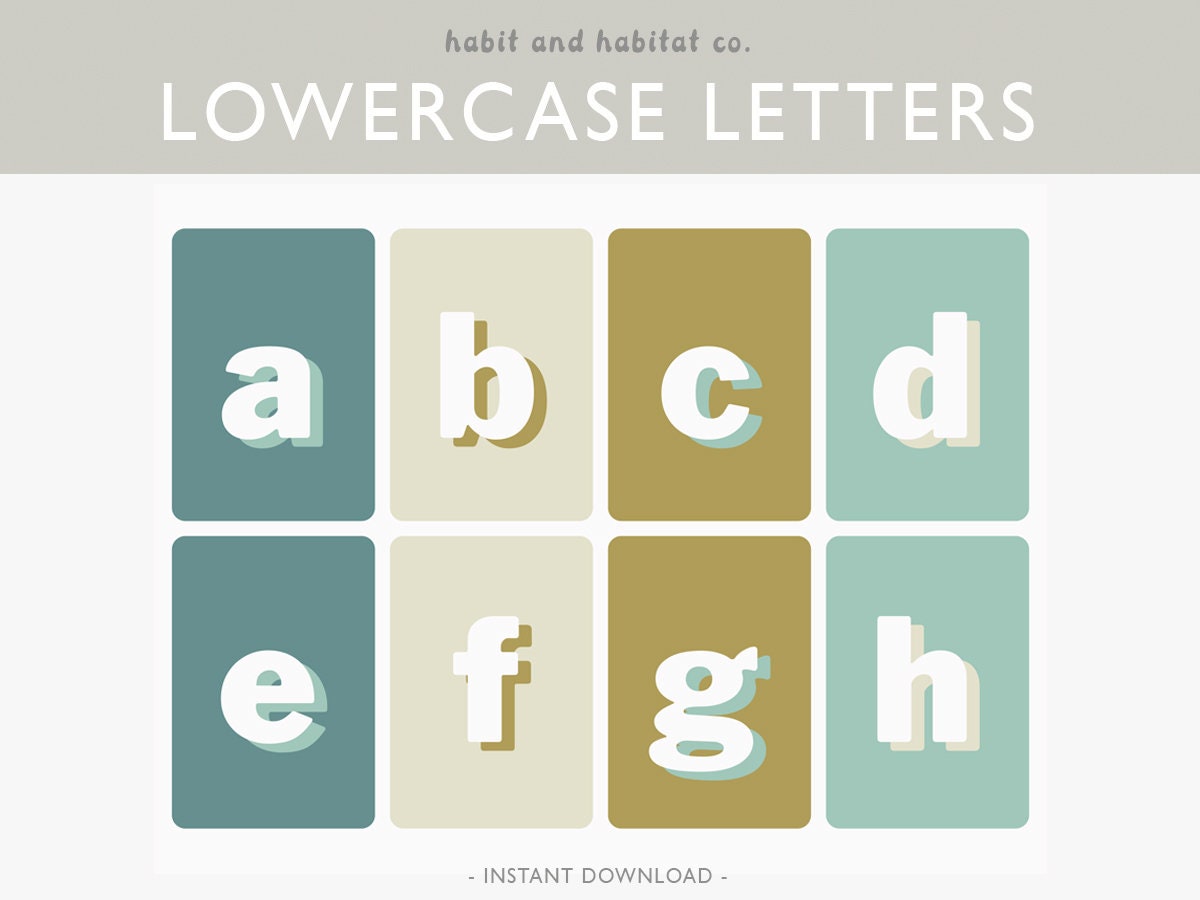 Alphabet Flashcards, ABC Flash Cards, Educational Cards, Learning Abcs ...