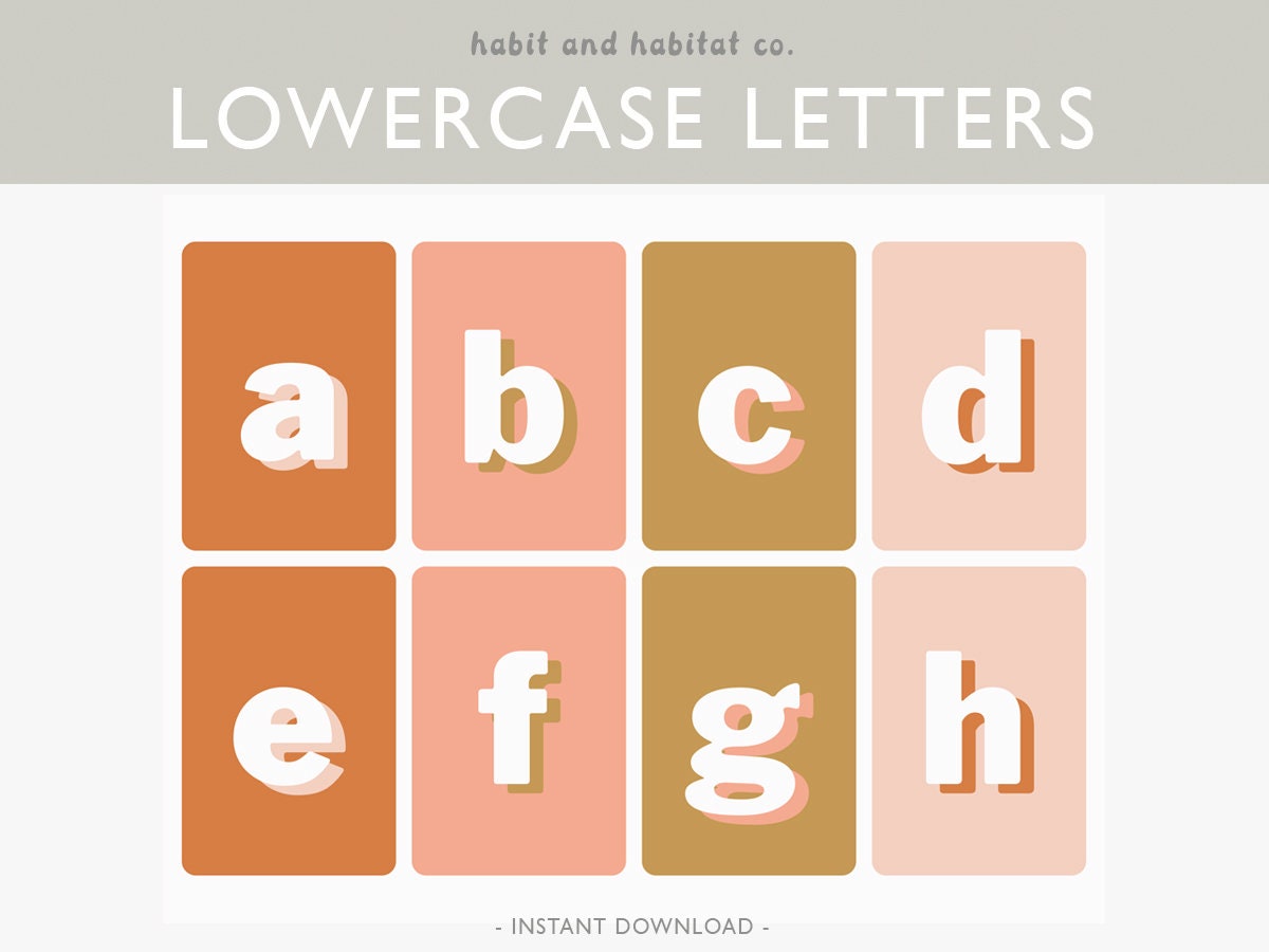 Alphabet Flashcards, ABC Flash Cards, Educational Cards, Learning Abcs ...