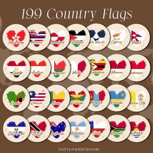 199 Country Flags Instagram Travel Highlight Cover | 199 Countries and ...