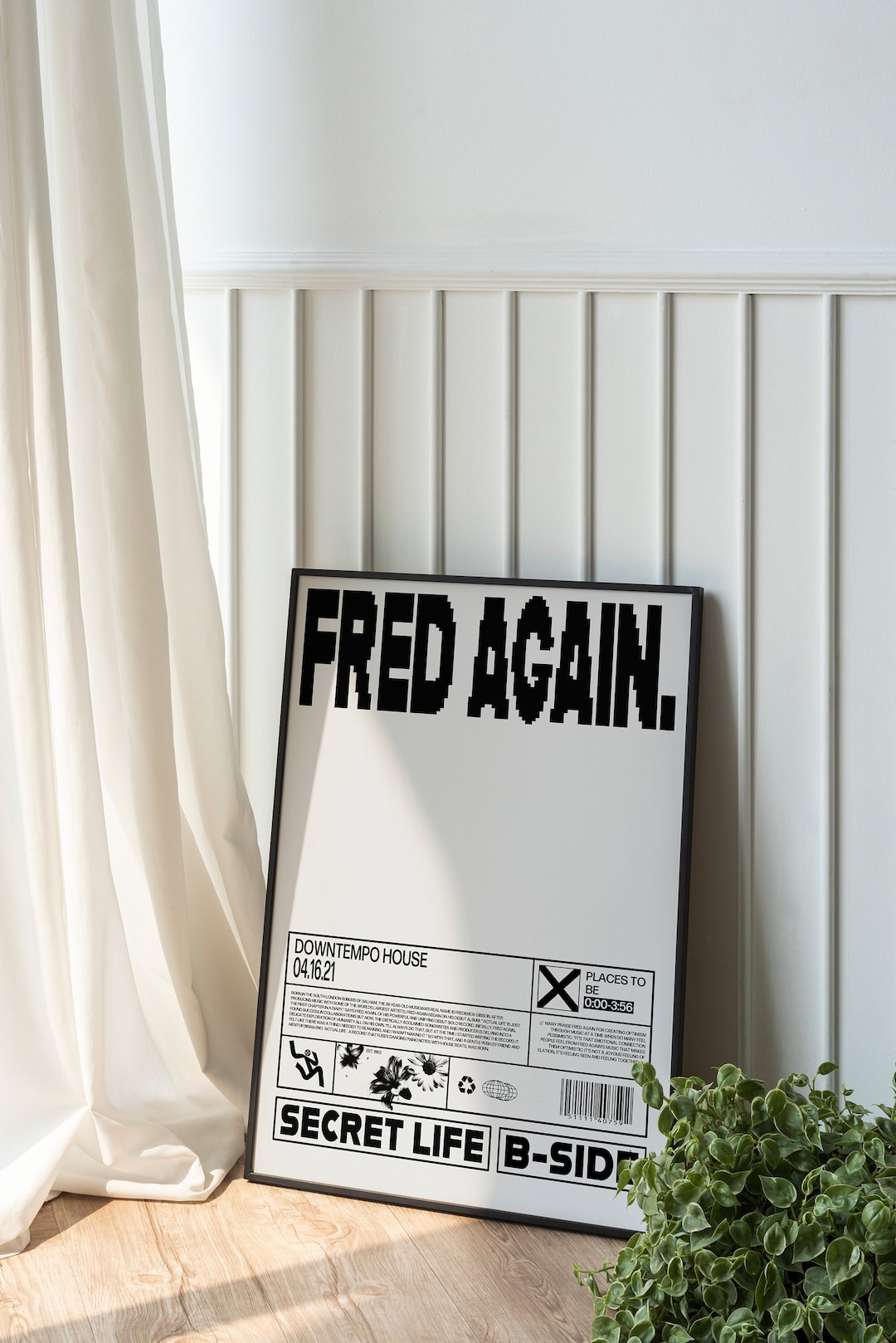 Fred Again Poster Original Print House Poster Monochrome - Etsy