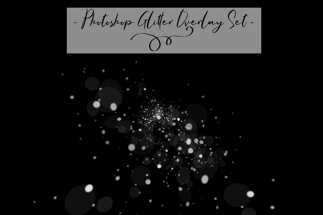 Photoshop Glitter Overlay Set - Silver - Etsy