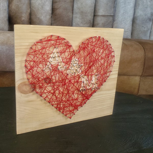 String Art Heart - Etsy