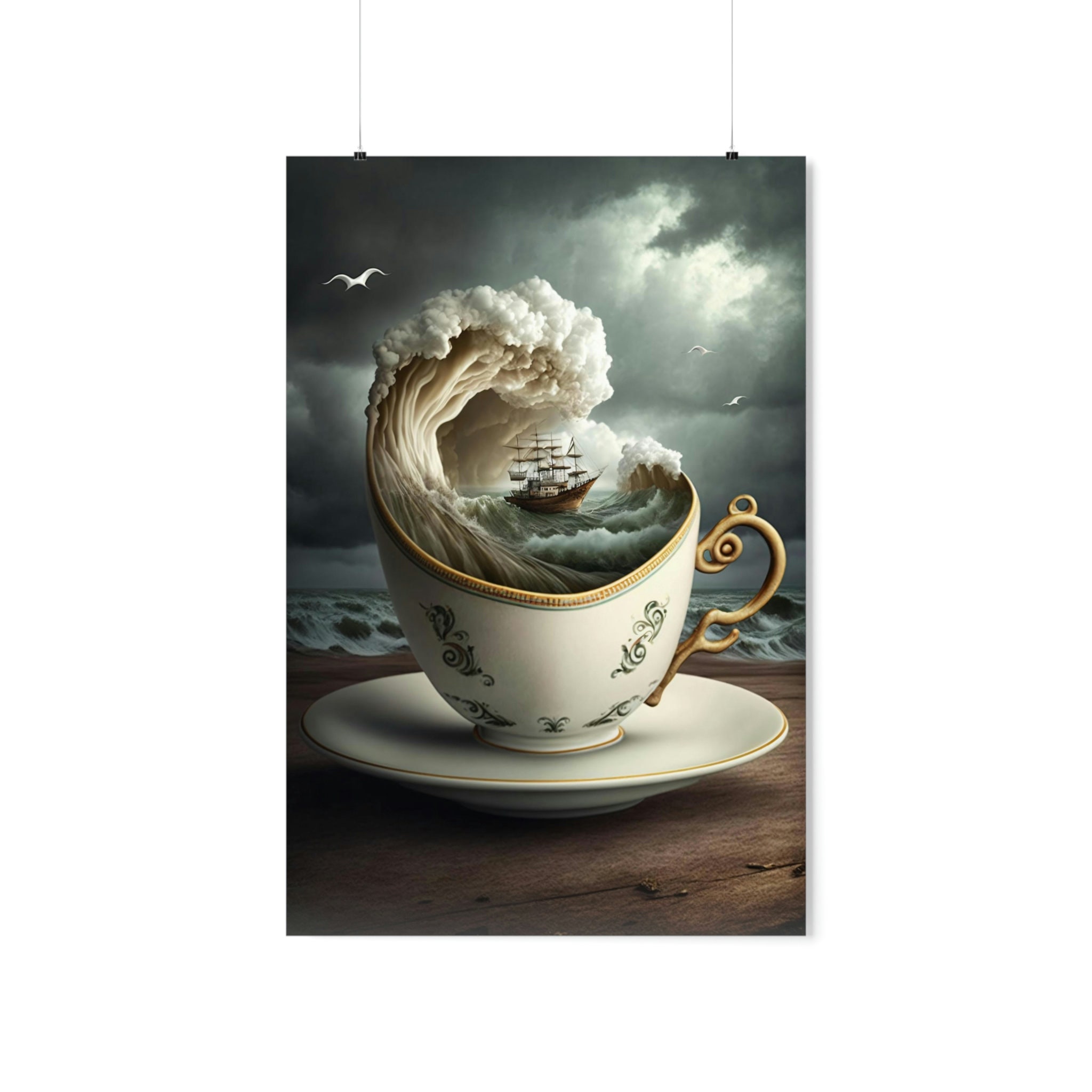 A Storm in a Teacup Premium Matte Vertical Posters - Etsy