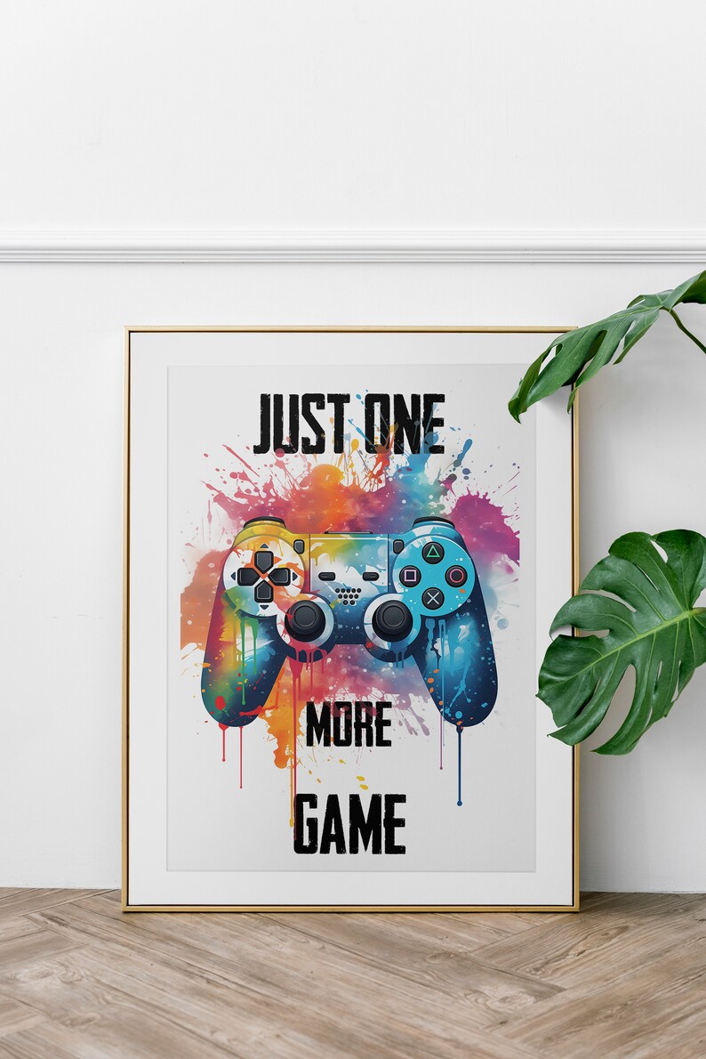Gaming Poster for Game Room Digital Download Kids Room Computer Room ...