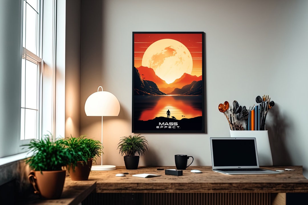 Mass Effect Gaming Minimalistic PRINTED POSTER Jaal Mass Effect N7 ...