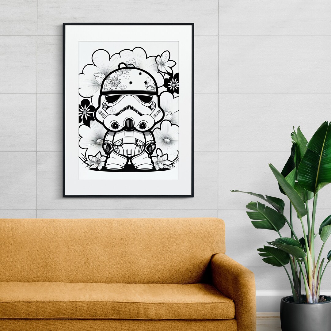 Star Wars Storm Trooper Poster Cartoon Baby Storm Trooper - Etsy Canada