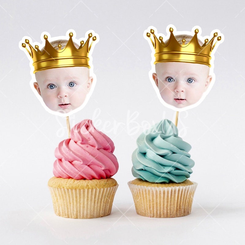 Crown Cupcake Topper - Etsy