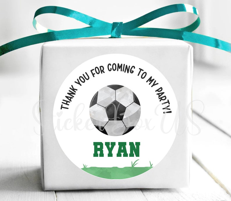 Soccer Birthday Stickers Soccer Personalized Stickers - Etsy