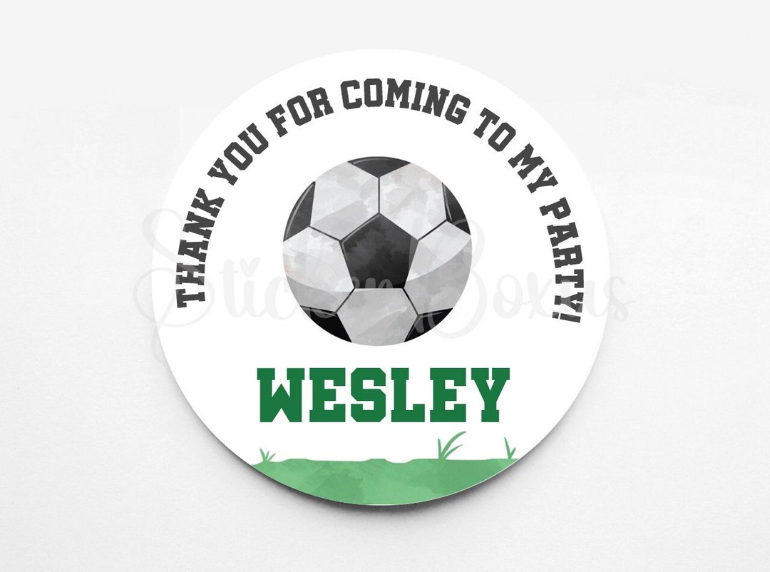 Soccer Birthday Stickers | Soccer Personalized Stickers | Custom ...