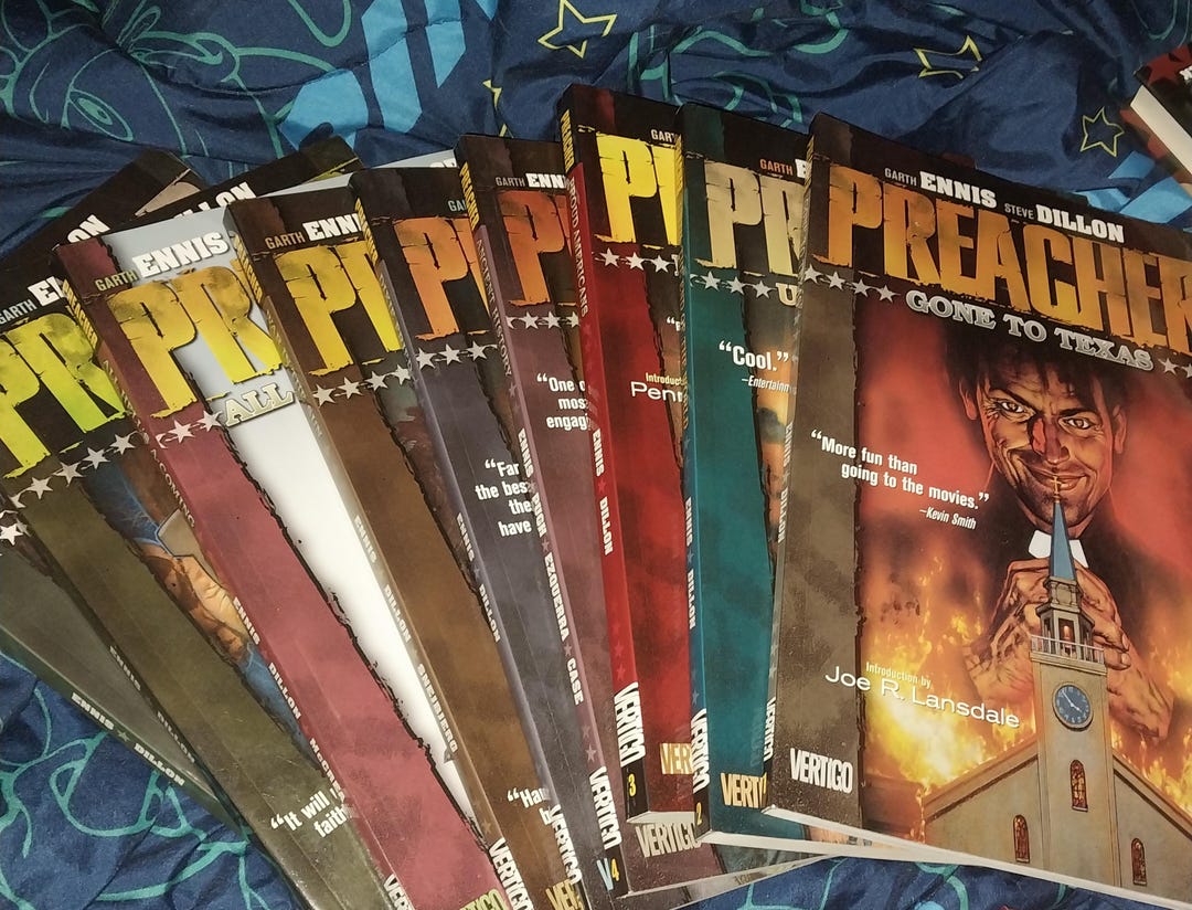 Preacher Vertigo Series Books 1-9 - Etsy