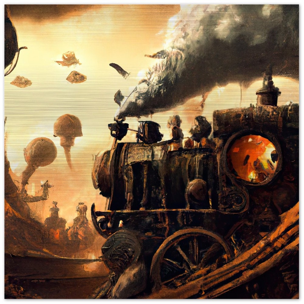 Train Painting Surreal