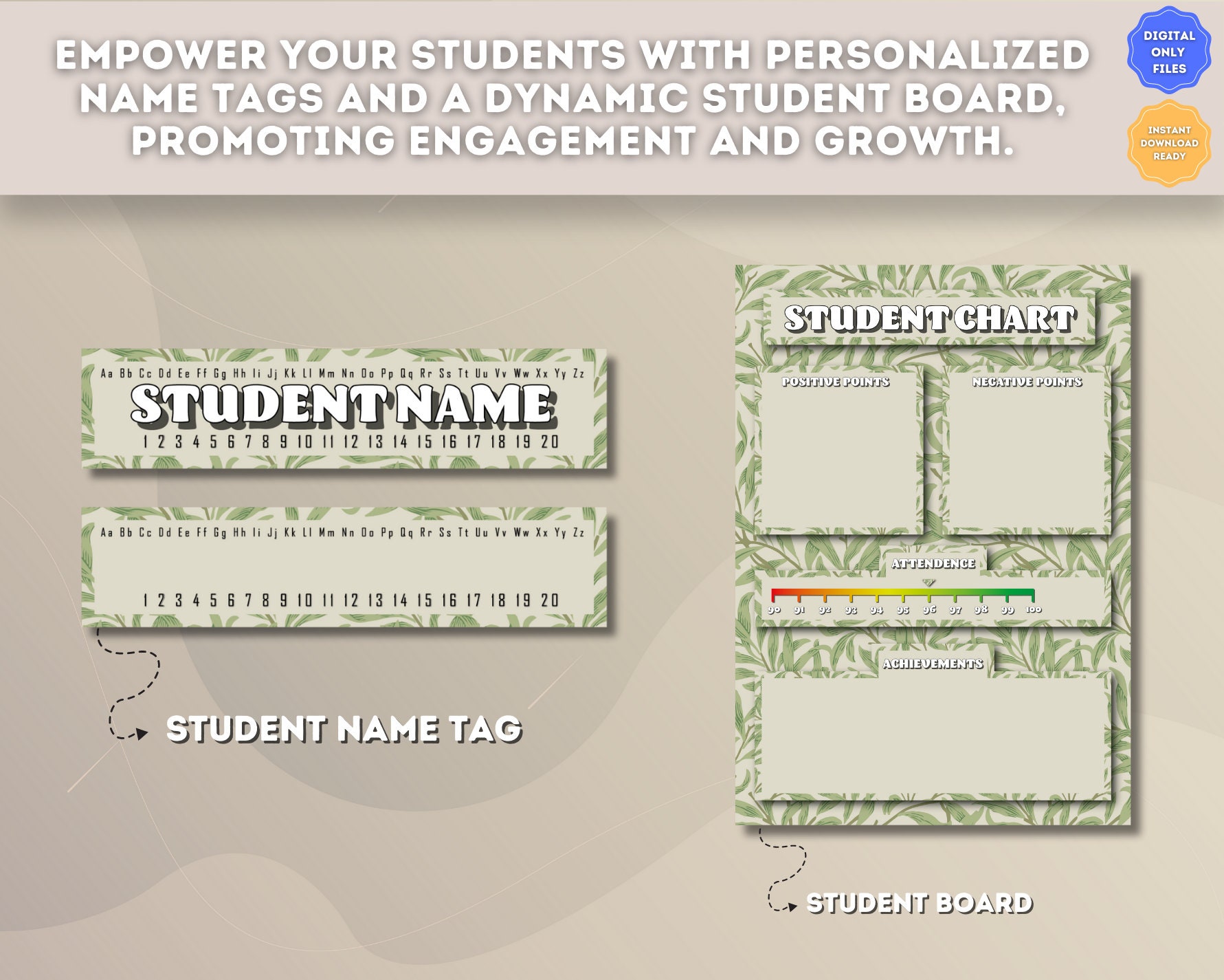 Light Green Classroom Essentials: Behavior Management Tools ...
