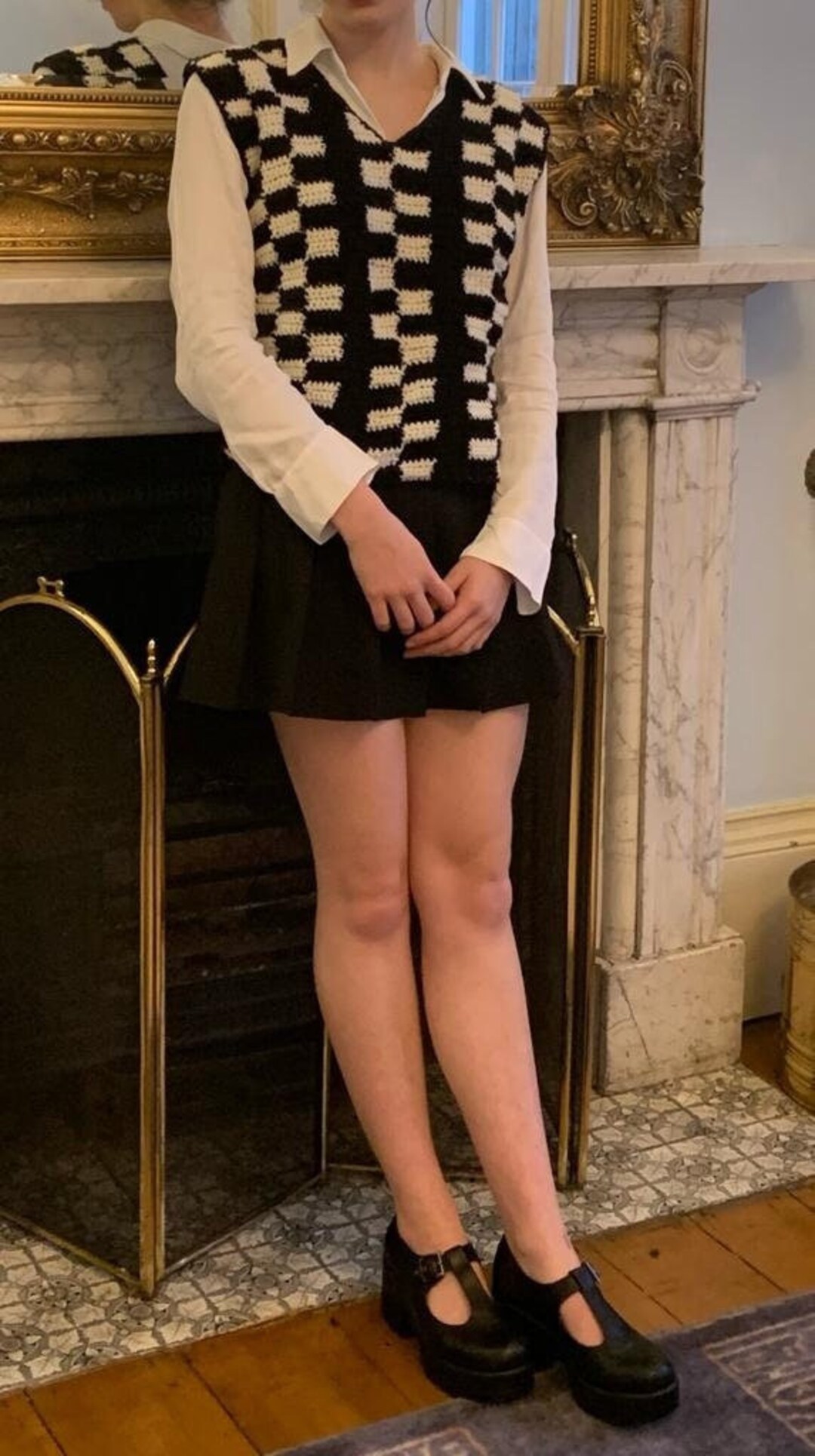 Wednesday Vest, Wednesday Addams Clothes, Wednesday Top, Black and ...