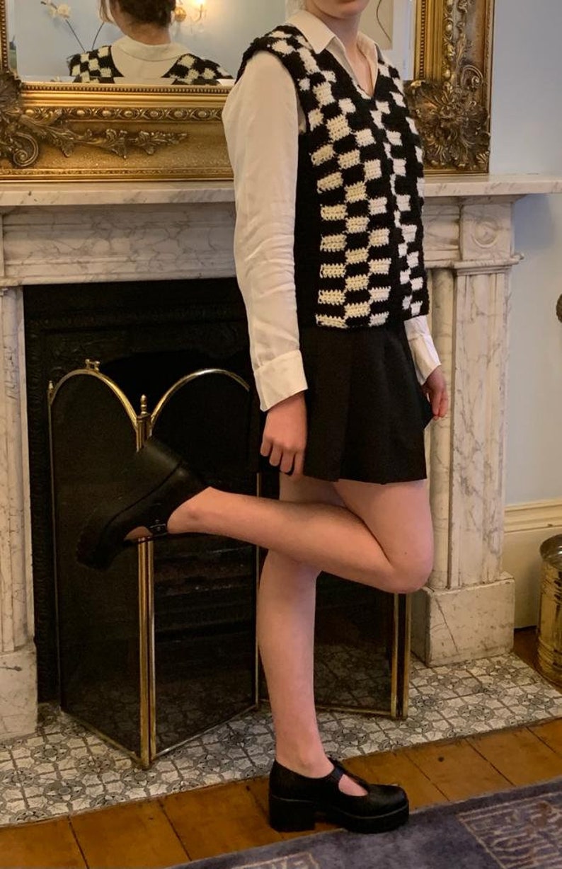 Wednesday Vest, Wednesday Addams Clothes, Wednesday Top, Black and ...