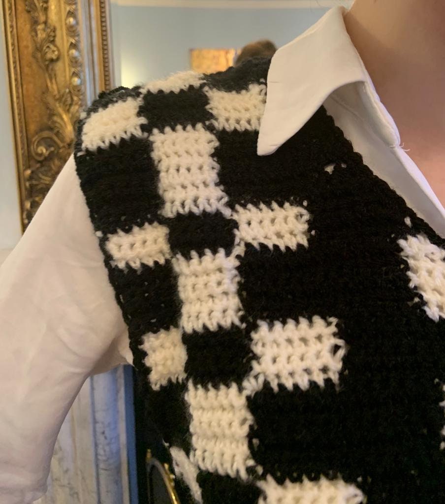 Wednesday Vest, Wednesday Addams Clothes, Wednesday Top, Black and ...