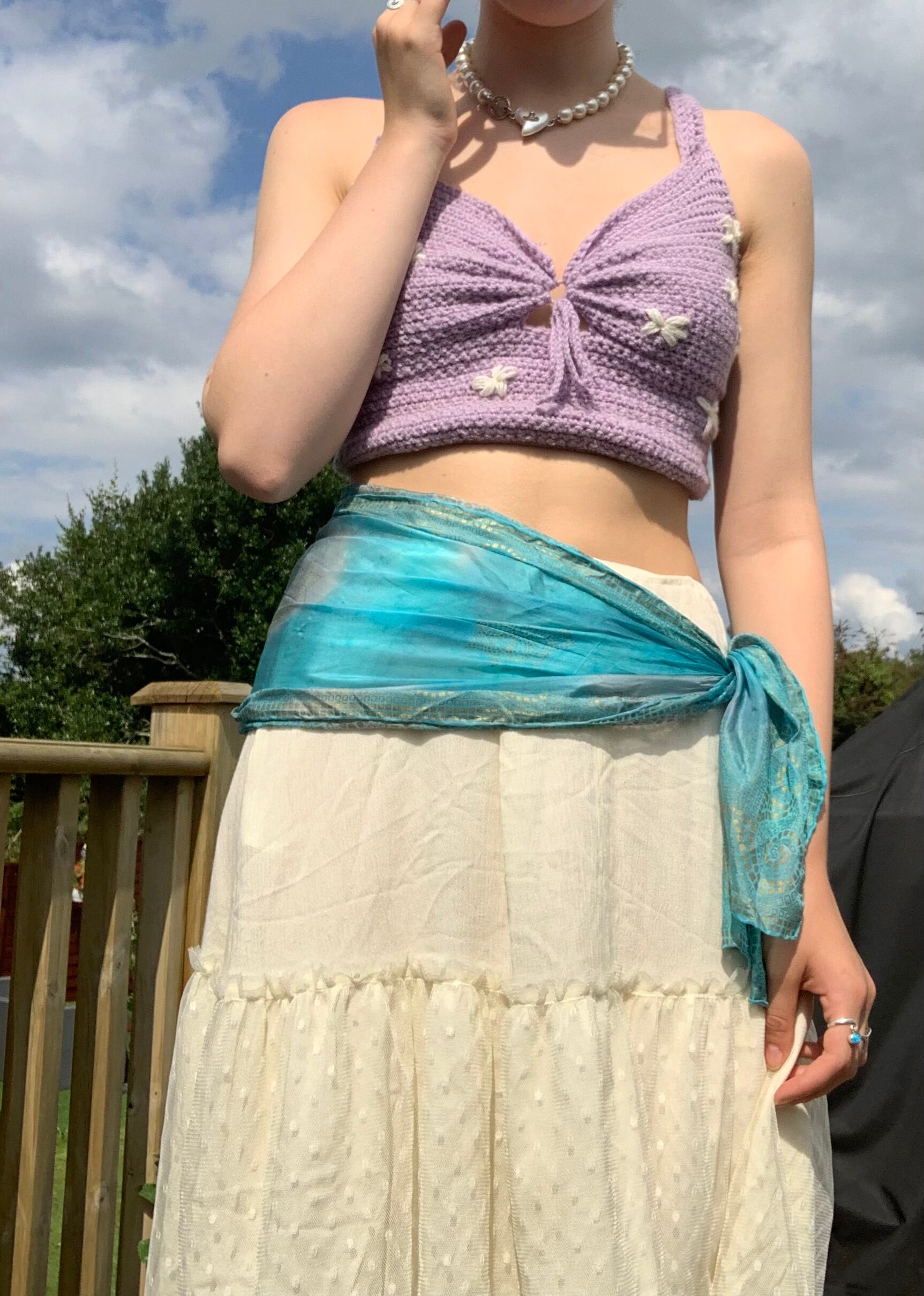 Cottage Core Crochet Top, Crochet Crop Top, Fairycore Top, Cottagecore ...