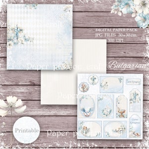 Baptism Digital Paper.boy Baptism Paper.christening Scrapbook Paper ...