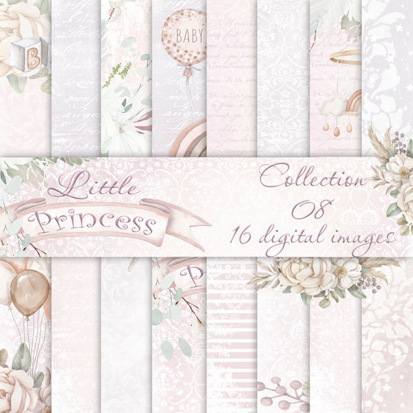 Girl Digital Paper - Etsy