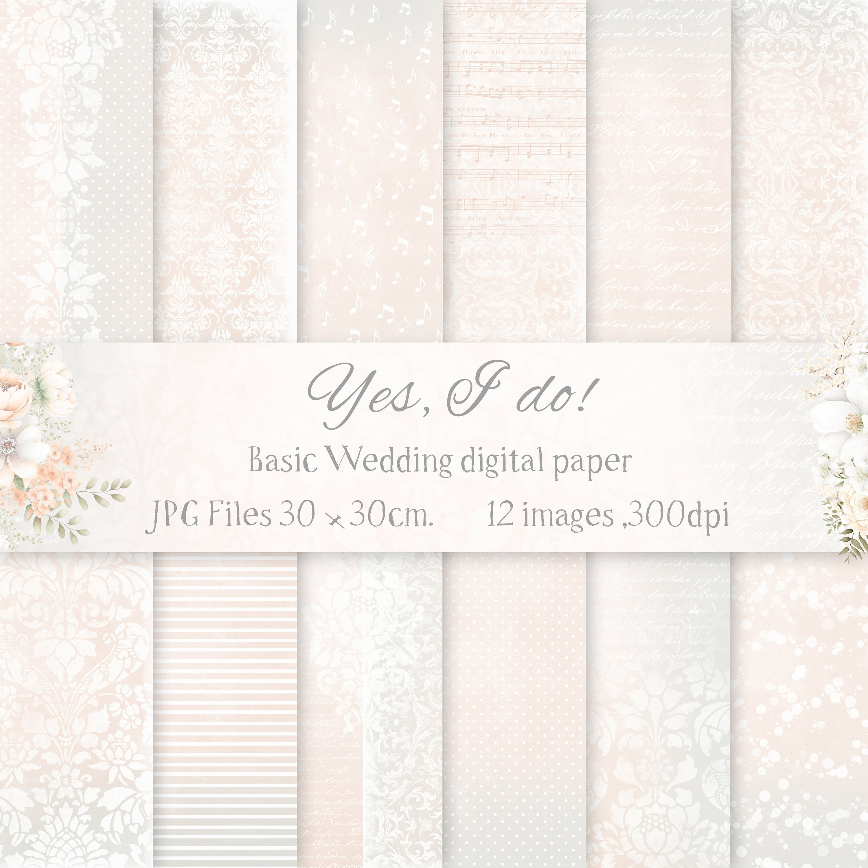 Backgrounds Wedding Digital Paper/color Champagne /printable Digital ...