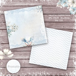 Baptism Digital Paper.boy Baptism Paper.christening Scrapbook Paper ...