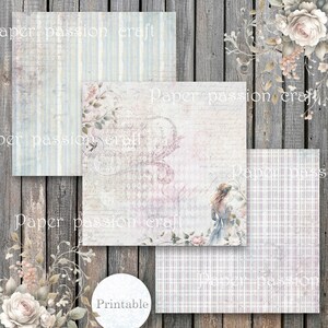 Wedding Digital Paper/printable Digital Wedding Stationery/digital ...