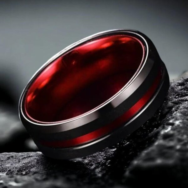 Tungsten Ruby Ring - Etsy